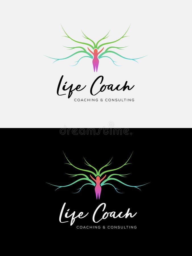 Life Coaching and Consulting Logo Design Template Vector Stock Vector - Illustration of ...