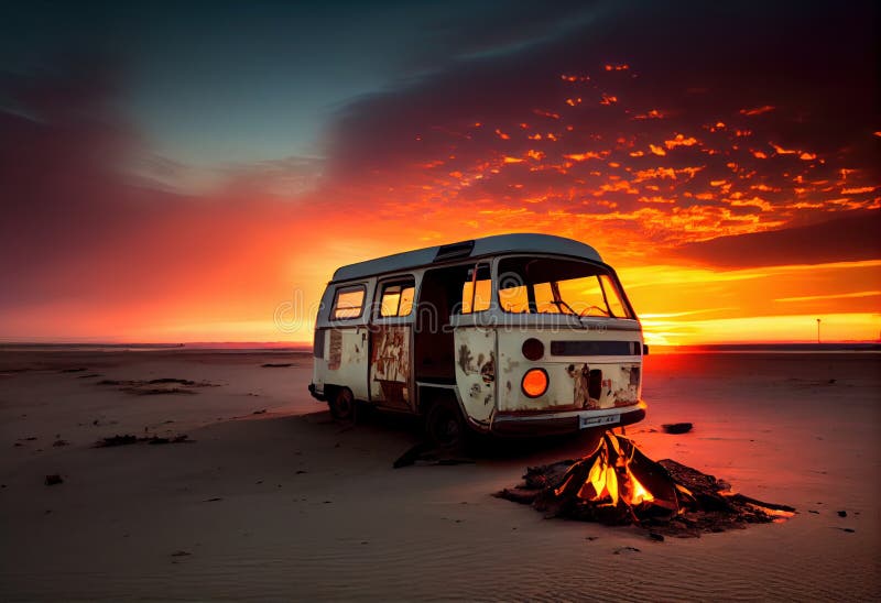 Sunset on the Beach Wallpapers and Images. Stock Illustration ...