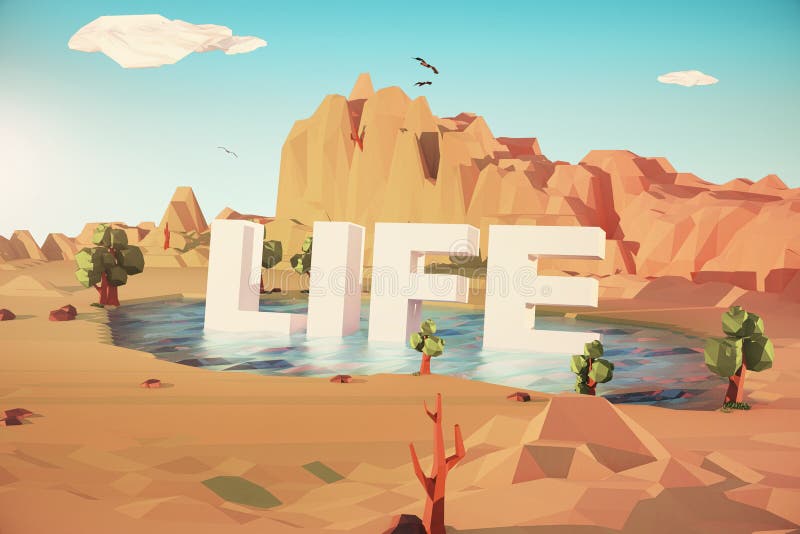 Life concept stock illustration. Illustration of render - 74204473