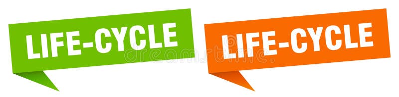 Life-cycle Banner. Life-cycle Speech Bubble Label Set Stock Vector ...