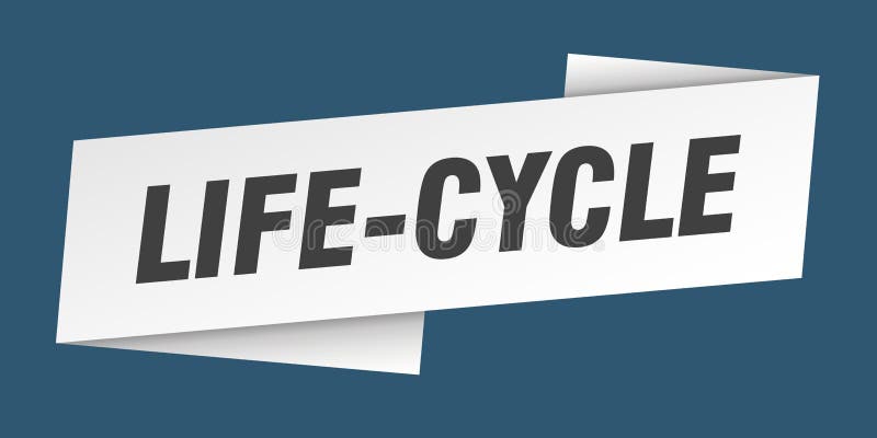 Life-cycle Banner Template. Life-cycle Ribbon Label Stock Vector ...