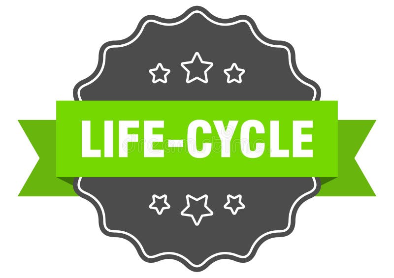 Life-cycle label stock vector. Illustration of circle - 194929154