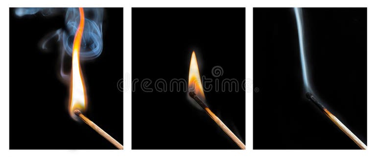 Life Cycle of a Match stock photo. Image of cycle, fire - 57412858