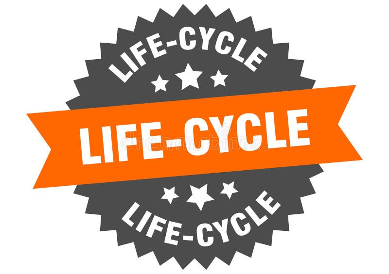 Life-cycle Sign. Life-cycle Circular Band Label. Life-cycle Sticker ...