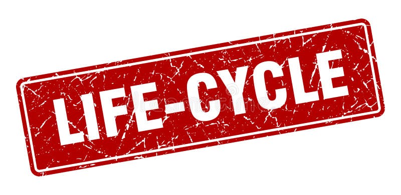 Life-cycle Sign. Life-cycle Grunge Stamp Stock Vector - Illustration of ...
