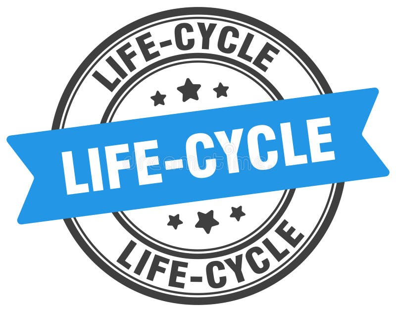 Life-cycle Banner. Life-cycle Ribbon Label Sign Set Stock Vector ...