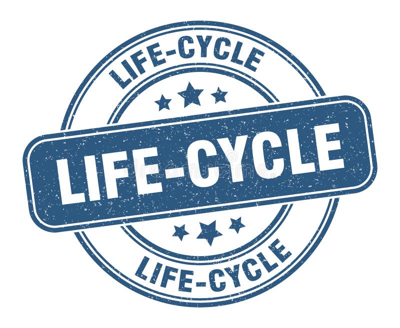Life-cycle Stamp. Life-cycle Round Grunge Sign Stock Vector ...