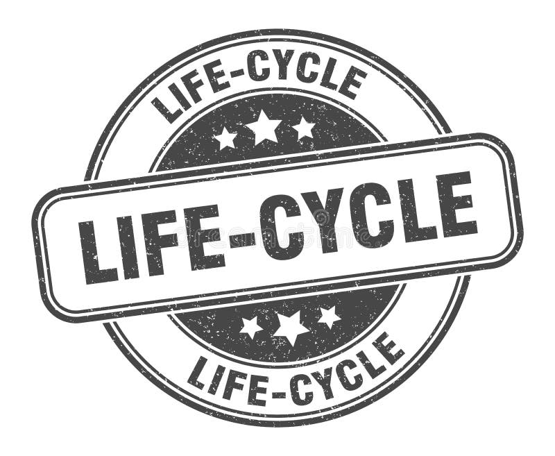 Life-cycle Stamp. Life-cycle Round Grunge Sign Stock Vector ...