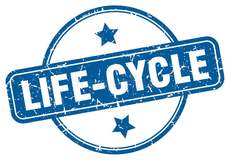 Life-cycle Stamp. Life-cycle Round Grunge Sign Stock Vector ...