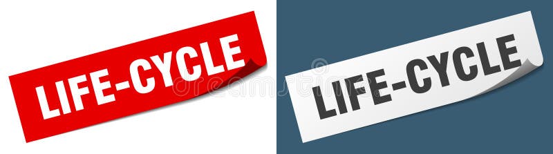 Life-cycle Sticker. Life-cycle Sign Set Stock Vector - Illustration of ...