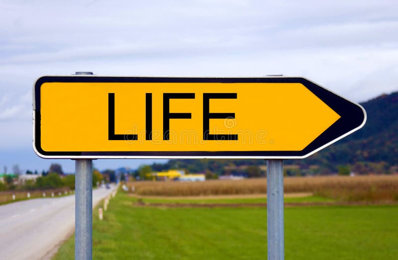 Life Direction Arrow Concept. Stock Image - Image of contact ...