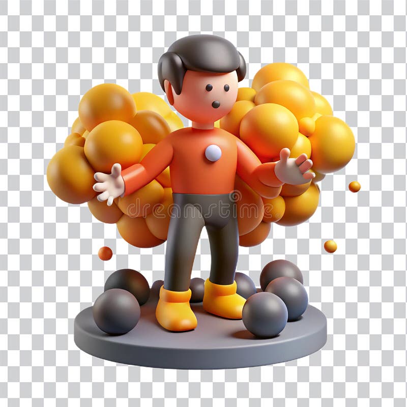 Life Explosion Character Composition Stock Illustration - Illustration ...