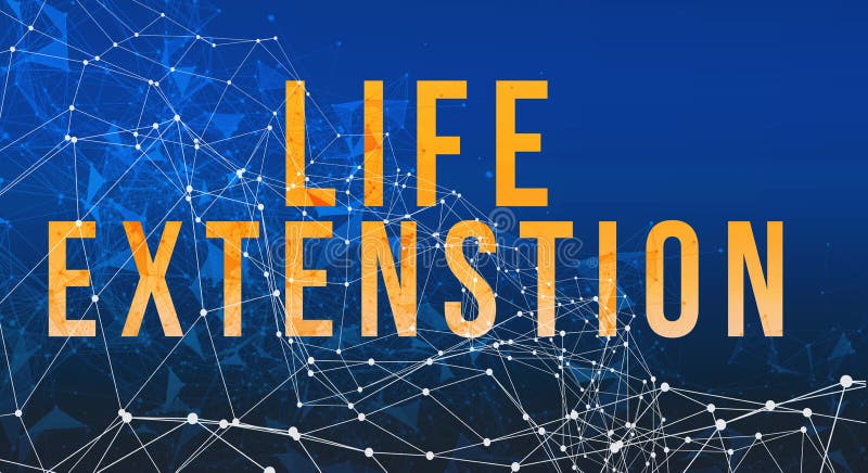 Life Extension Theme with Abstract Network Patterns Stock Photo - Image ...