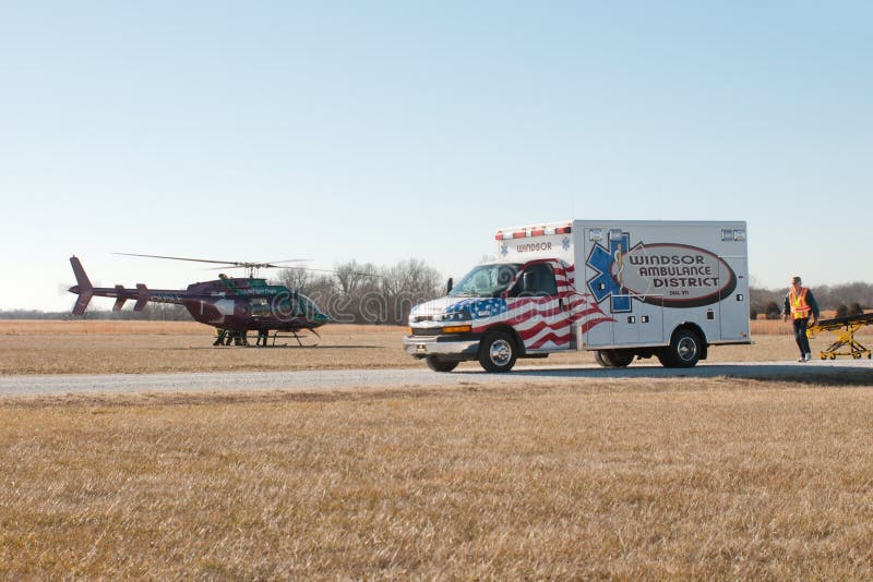 Flight for Life Rescue Helicopter Inside Editorial Photo - Image of ...