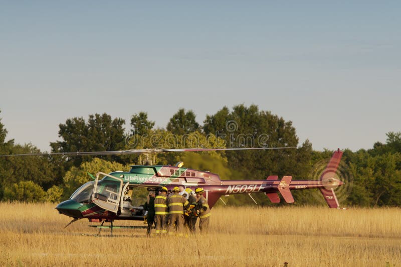 Flight for Life Rescue Helicopter Inside Editorial Photo - Image of ...