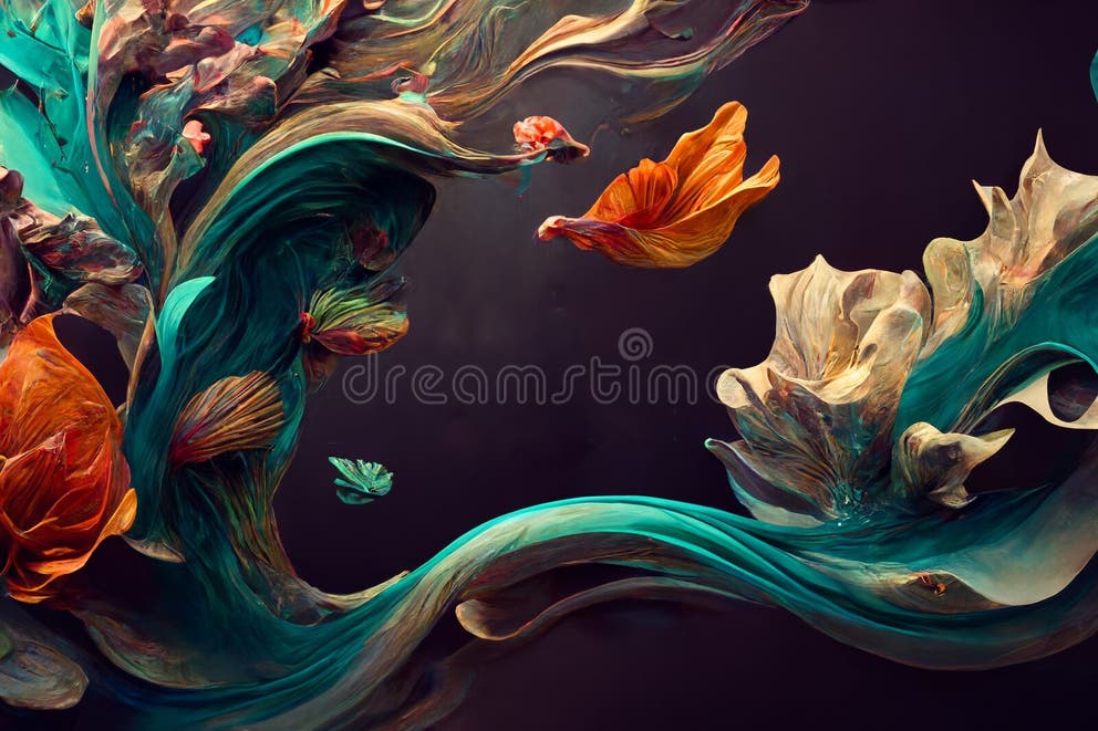 Life in Flow, Swirls and Patterns Concept. Peace and Mindfulness Stock ...