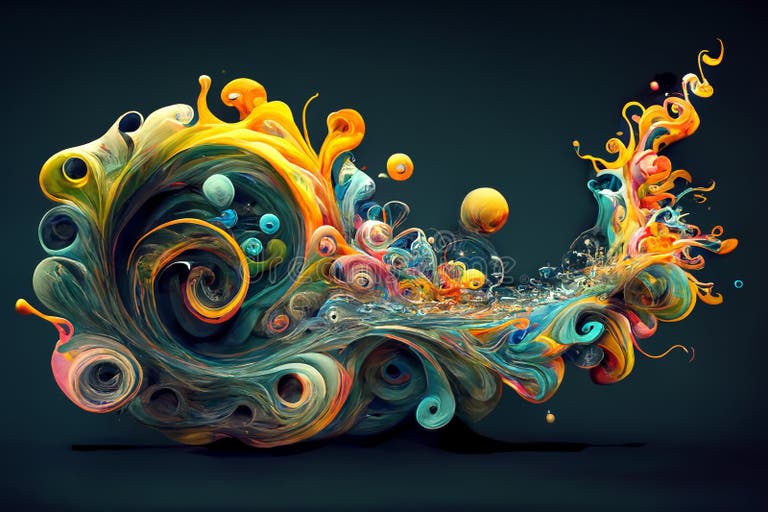 Life in Flow, Swirls and Patterns Concept. Peace and Mindfulness Stock ...