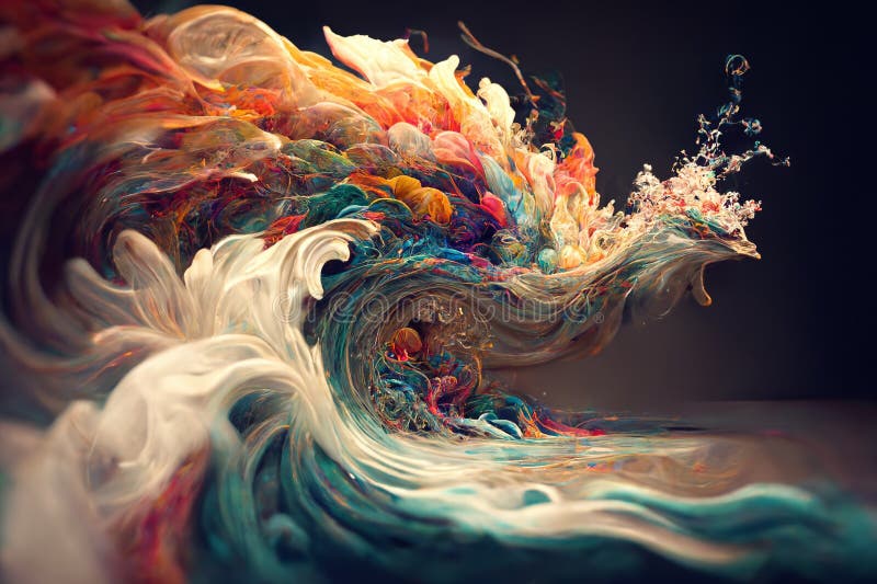 Life in Flow, Swirls and Patterns Concept. Peace and Mindfulness Stock ...