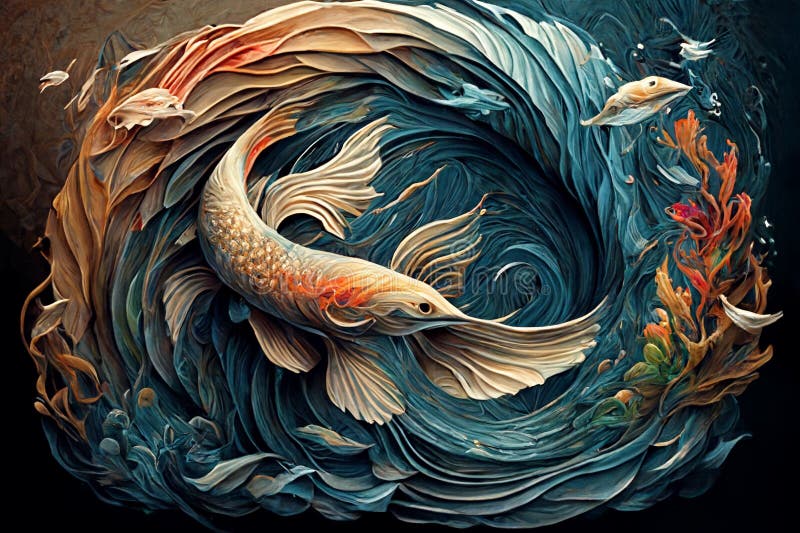 Life in Flow, Swirls and Patterns Concept. Peace and Mindfulness Stock ...