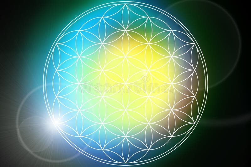 Life flower mandala stock illustration. Illustration of background ...