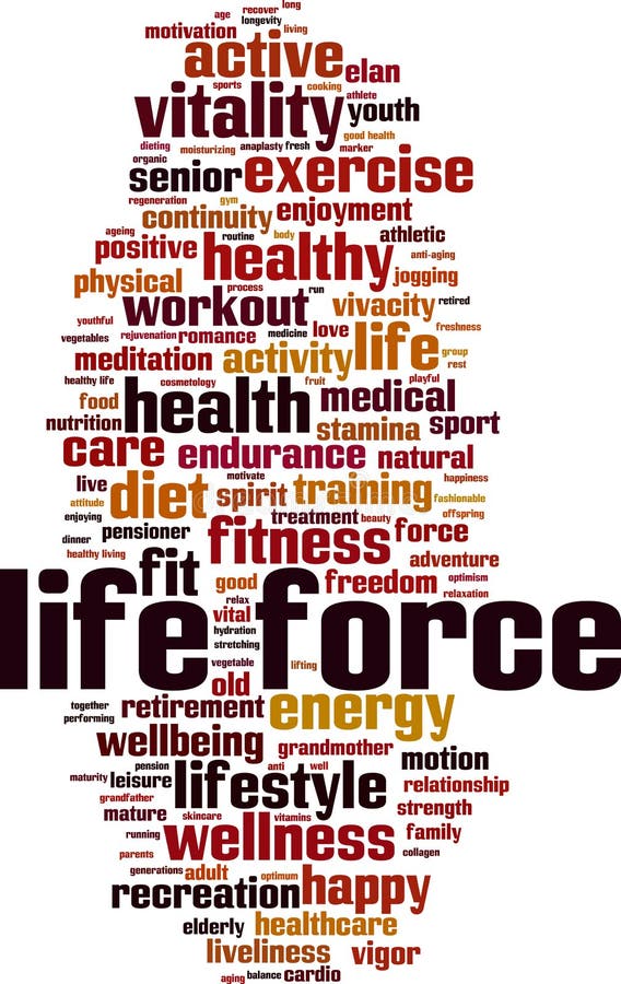 Life force word cloud stock vector. Illustration of family - 168111789