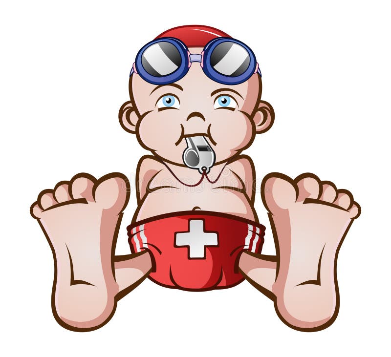 Life Guard Baby stock vector. Illustration of briefs - 17433487