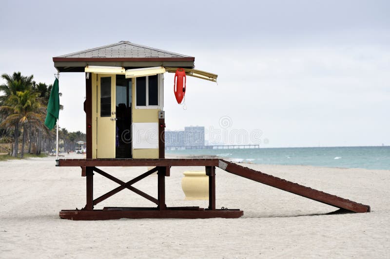 Life Guard Stand Florida stock image. Image of stand - 20184327