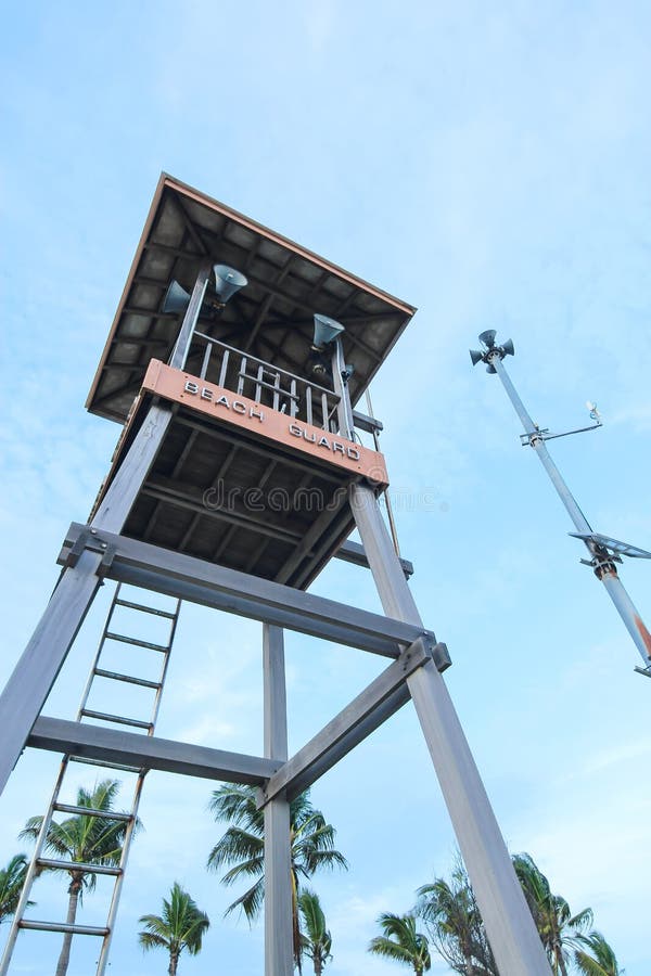Life Guard tower stock photo. Image of lifeguard, safe - 78557698
