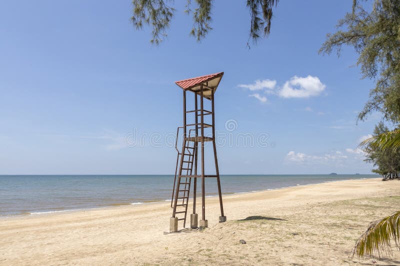 Life Guard Watch Tower at the Beach Editorial Stock Photo - Image of ...