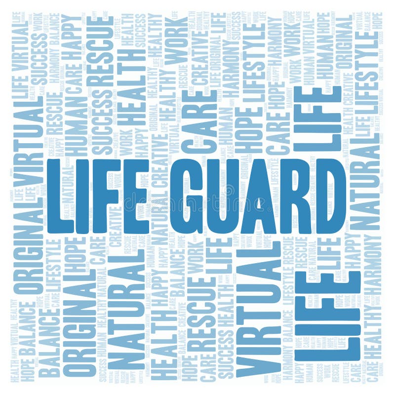 3D GUARD Word on White Background 3d Rendering Stock Illustration ...