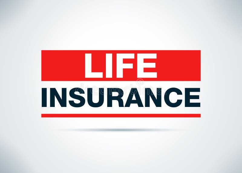 Life Insurance Abstract Flat Background Design Illustration Stock ...