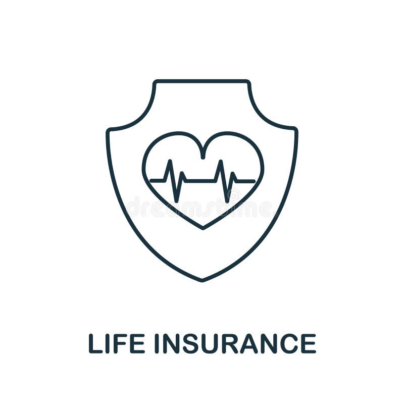 Life Insurance Icon from Insurance Collection. Simple Line Life ...
