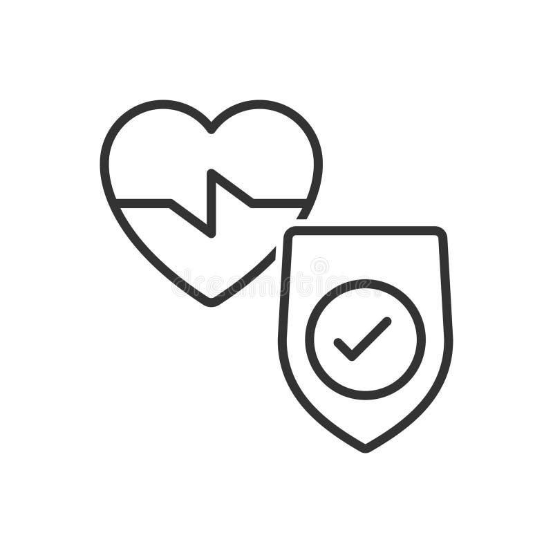 Life Insurance Icon - Health Insurance Icon Stock Illustration ...