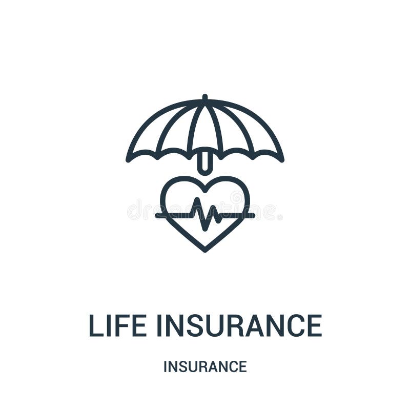 Life Insurance Icon Vector from Insurance Collection. Thin Line Life ...