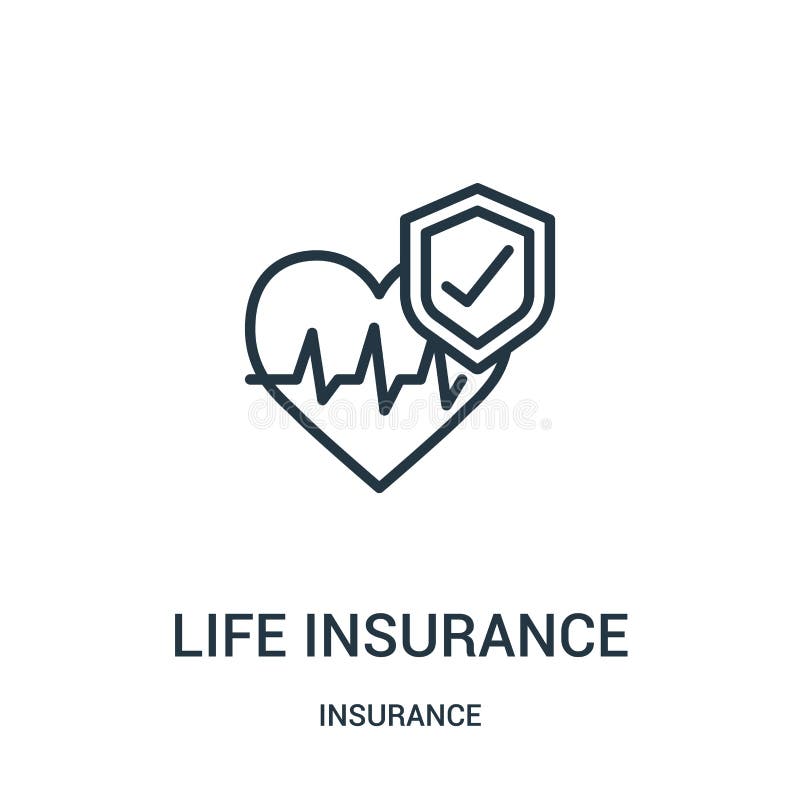 Life Insurance Icon Vector from Insurance Collection. Thin Line Life ...