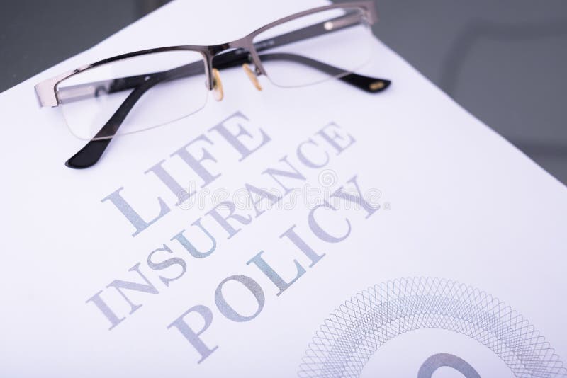 Life insurance policy stock photo. Image of protection - 54061026