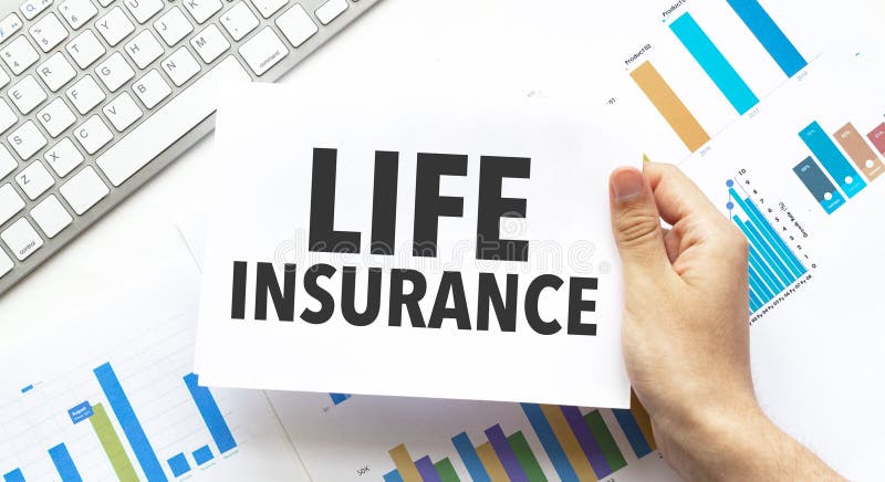 Life Insurance Words on Paper with Charts and Keyboard Stock Photo ...