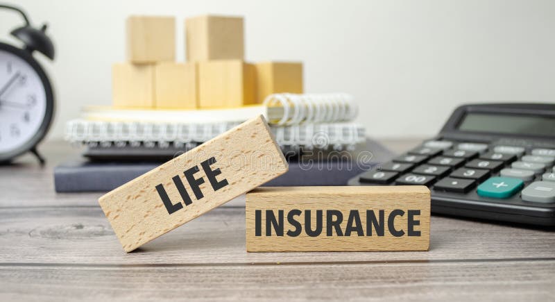 Life Insurance on the Work Table and Clock Stock Photo - Image of ...