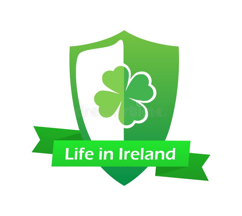 Life in Ireland stock vector. Illustration of clover - 49697480