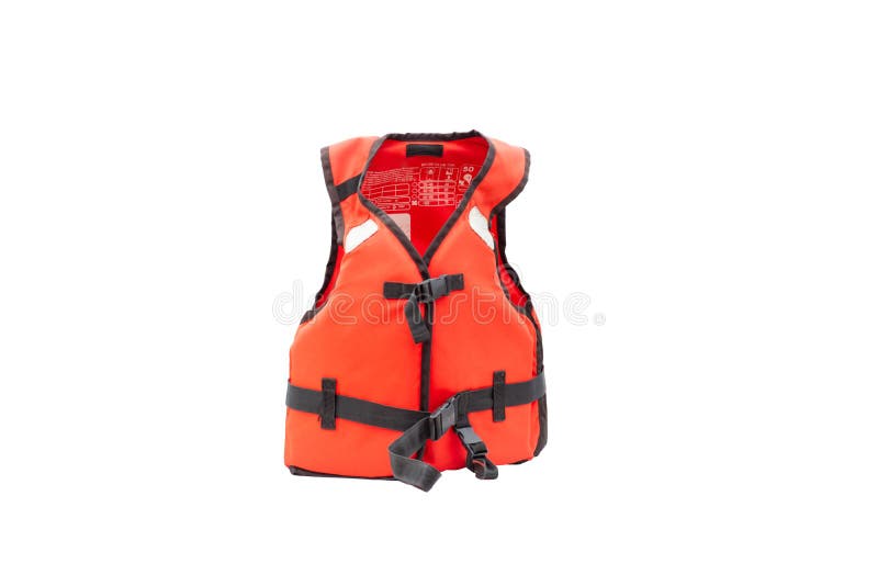 Life jacket colour red stock image. Image of save, boat - 130873019