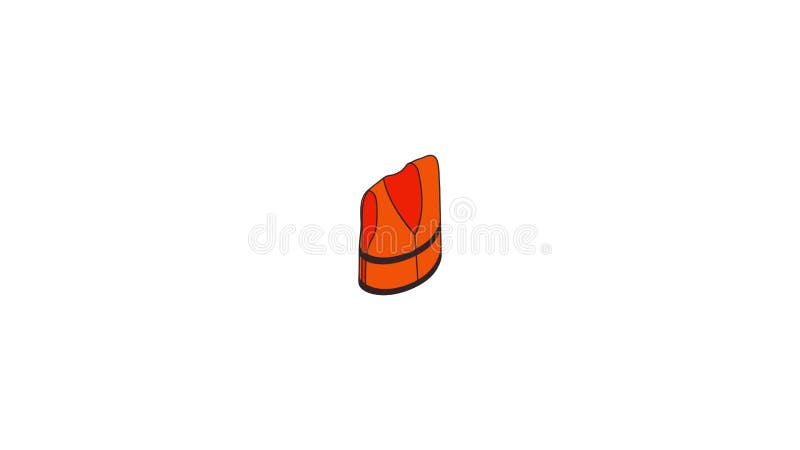 Life jacket icon animation stock footage. Video of clothing - 230259548