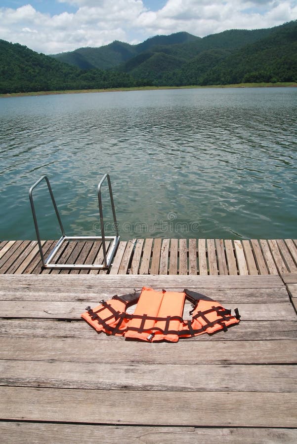 Life jacket and natural stock photo. Image of loch, life - 34895066