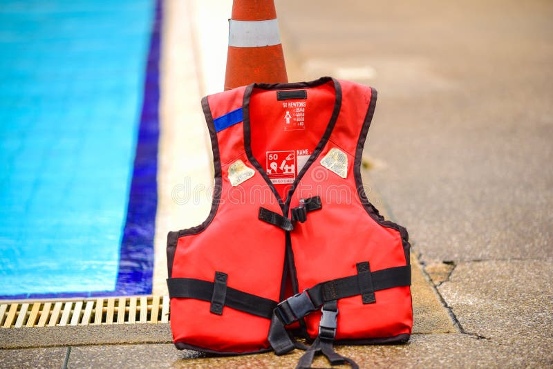 Red life jacket stock image. Image of help, guard, insurance - 154694001
