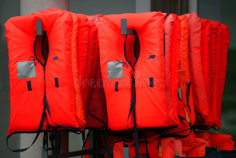 Life jackets stock image. Image of boat, modern, nature - 16457655