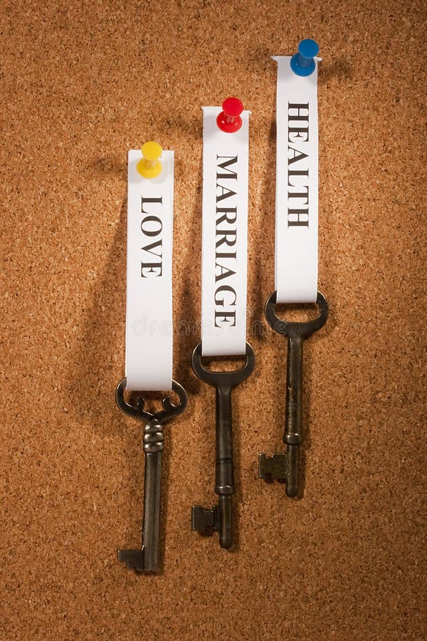 Life Keys stock photo. Image of health, opportunity, love - 18834336