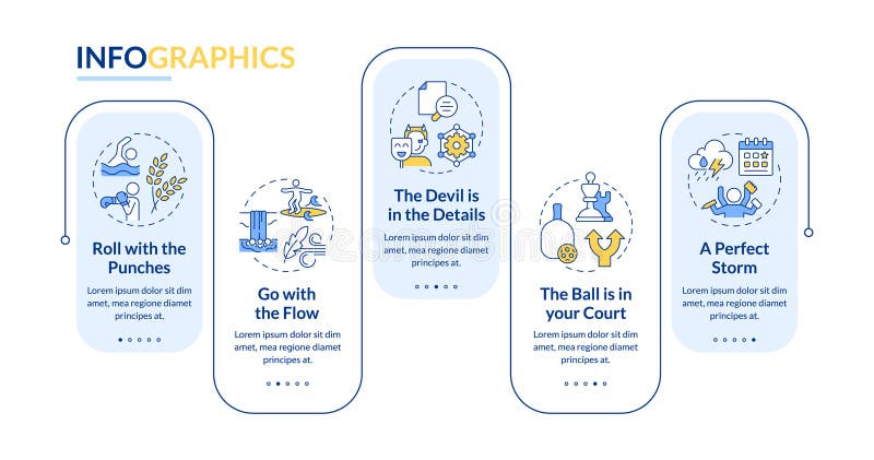 Life Lesson Challenges Rectangle Infographic Vector Stock Vector ...