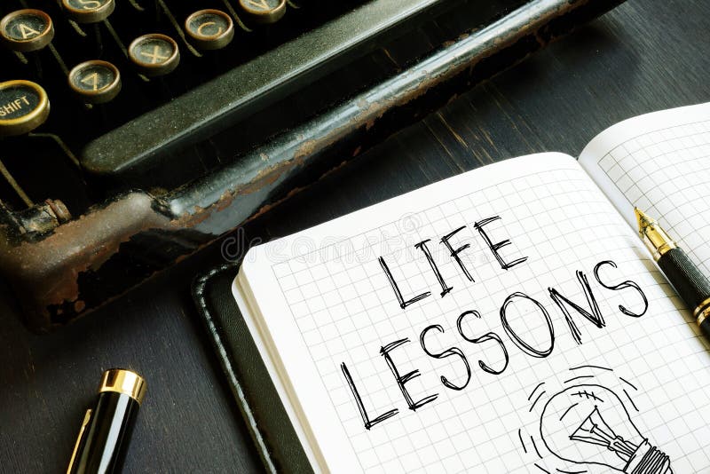 Life Lessons are Shown Using the Text Stock Image - Image of ...