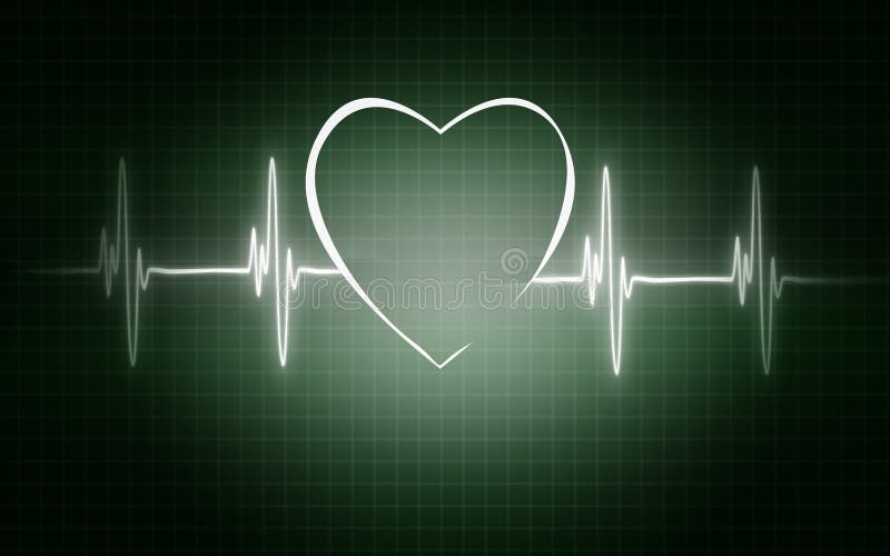 Life Line Forming Heart Shape Stock Illustration - Illustration of ...
