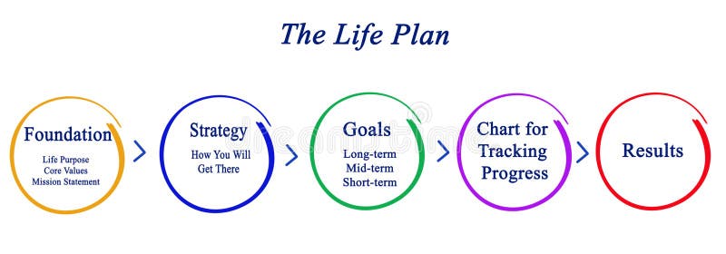 Life plan stock vector. Illustration of infographics - 62670425