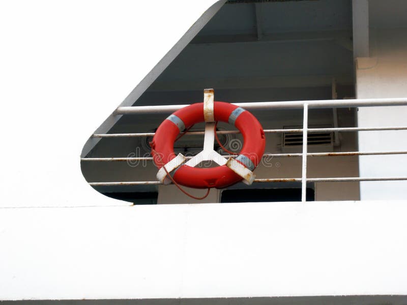 Life Preserver on a Ferry Boat Stock Image - Image of ferry, bank: 3567987